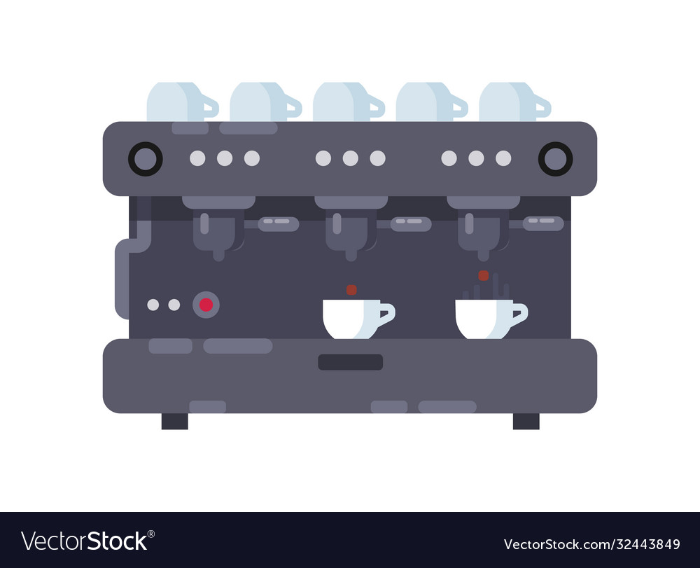 Automatic coffee machine for making Royalty Free Vector