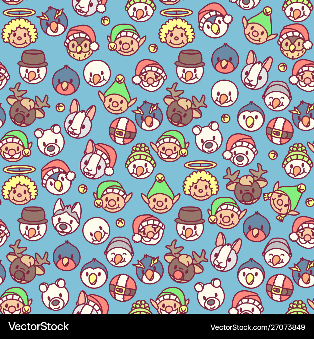 Christmas seamless pattern Royalty Free Vector Image