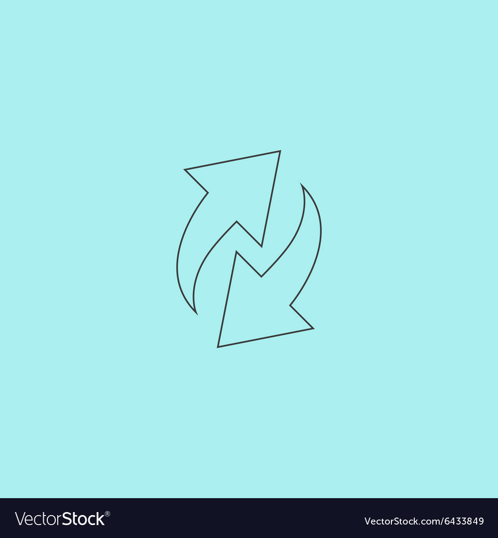 Rounded arrows Royalty Free Vector Image - VectorStock