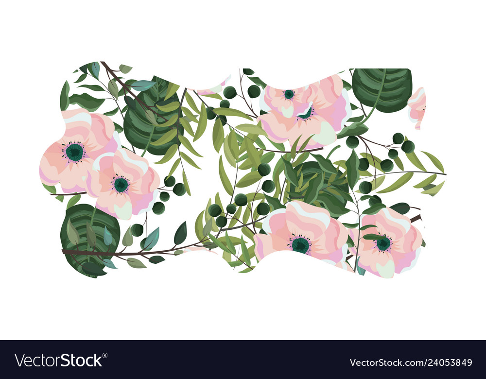 Spring floral frame Royalty Free Vector Image - VectorStock