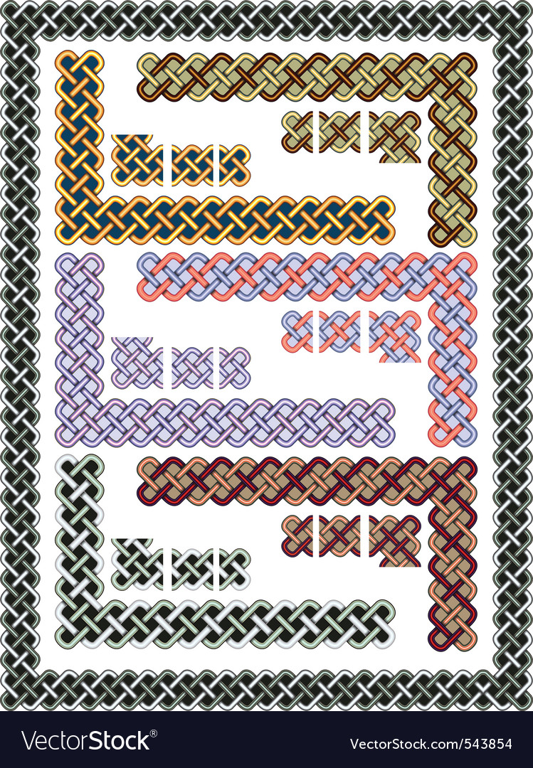 Celtic patterns Royalty Free Vector Image - VectorStock