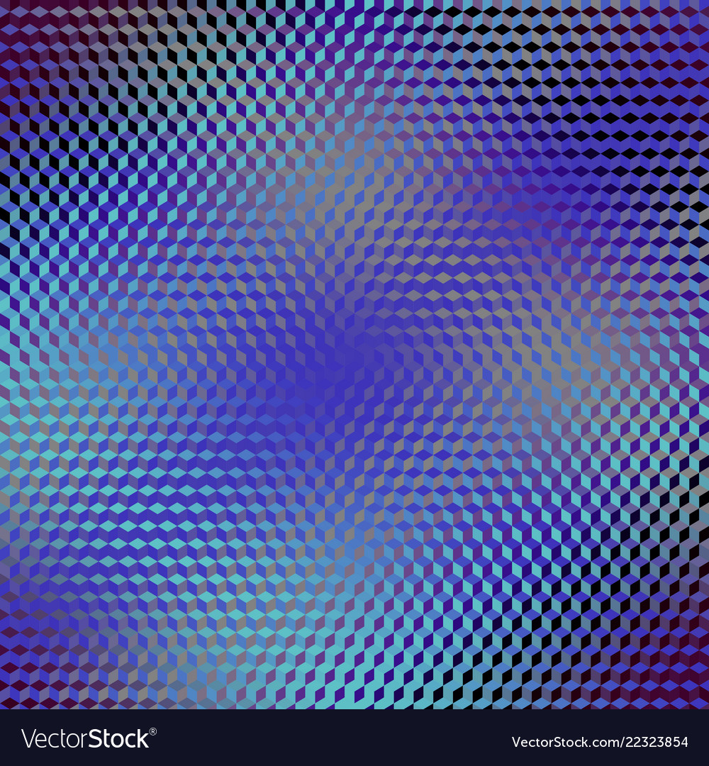 Geometric Polygonal Pattern Of A Cubes In Low Poly