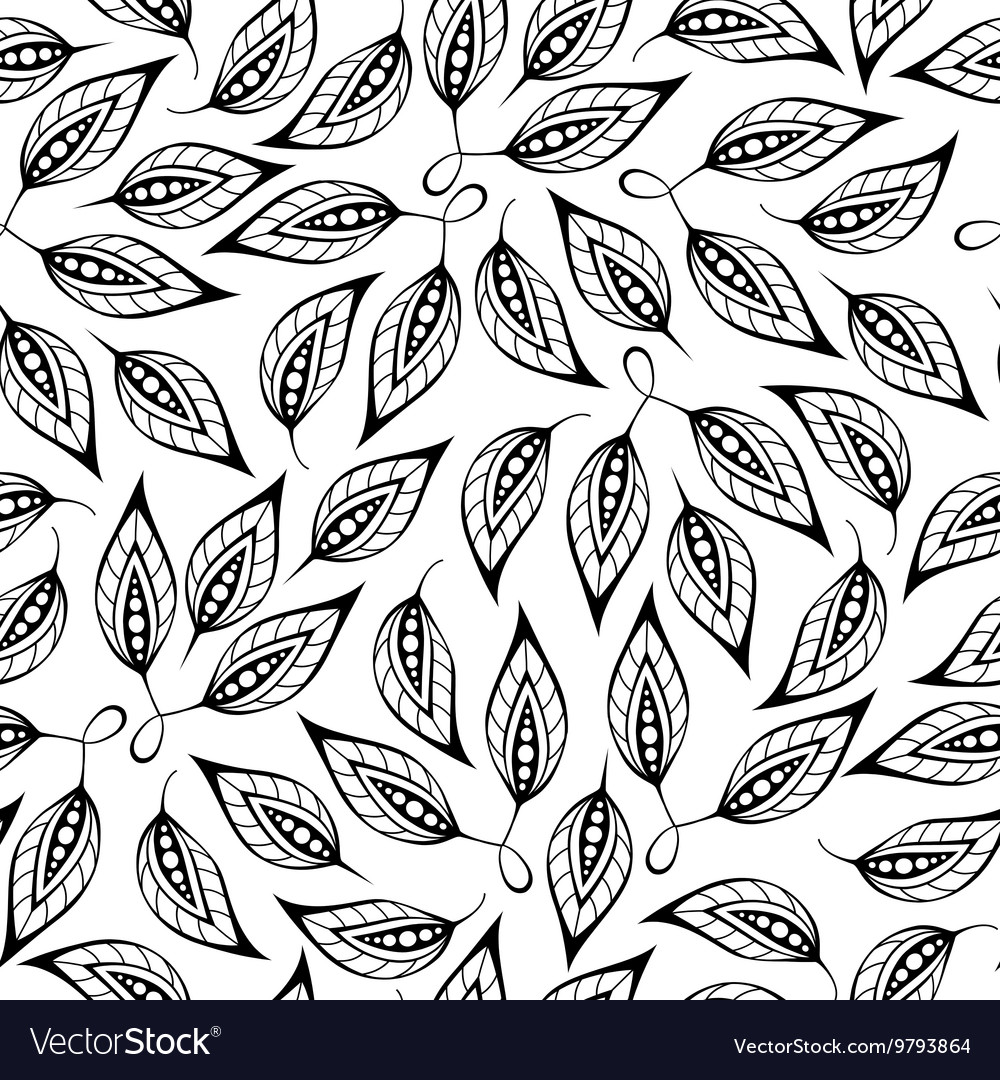 Foliage pattern Royalty Free Vector Image - VectorStock