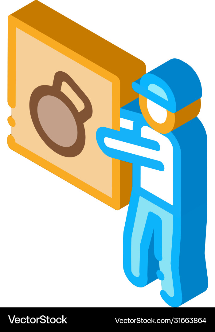 Loader isometric icon Royalty Free Vector Image
