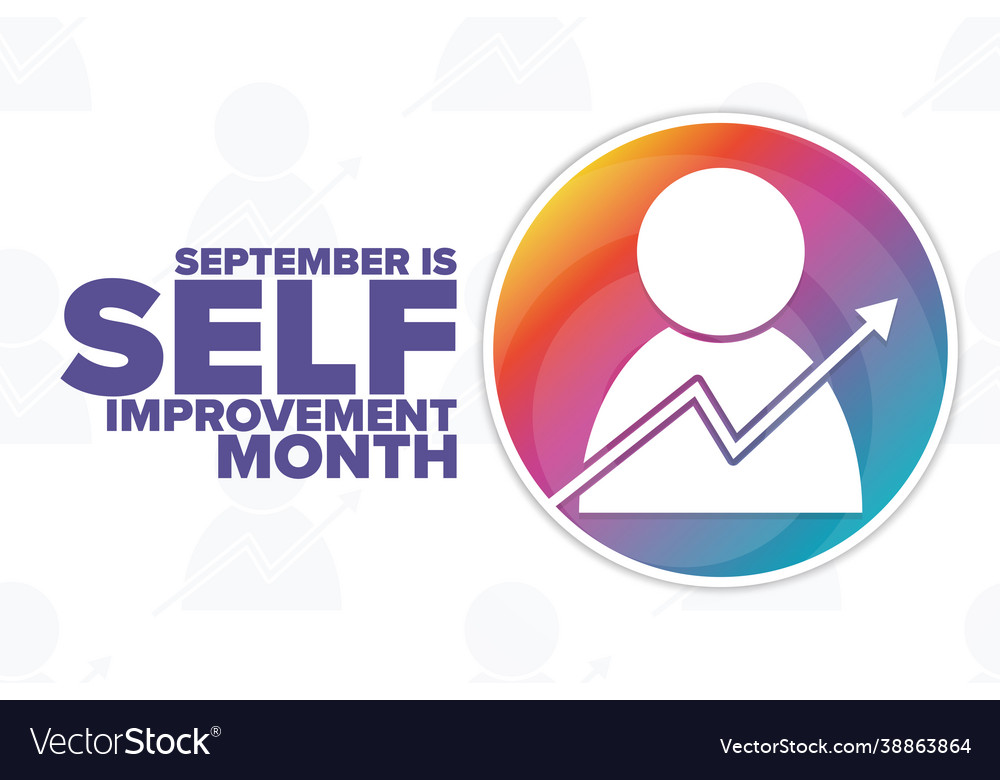 September is self improvement month holiday Vector Image September is self improvement month holiday Vector Image