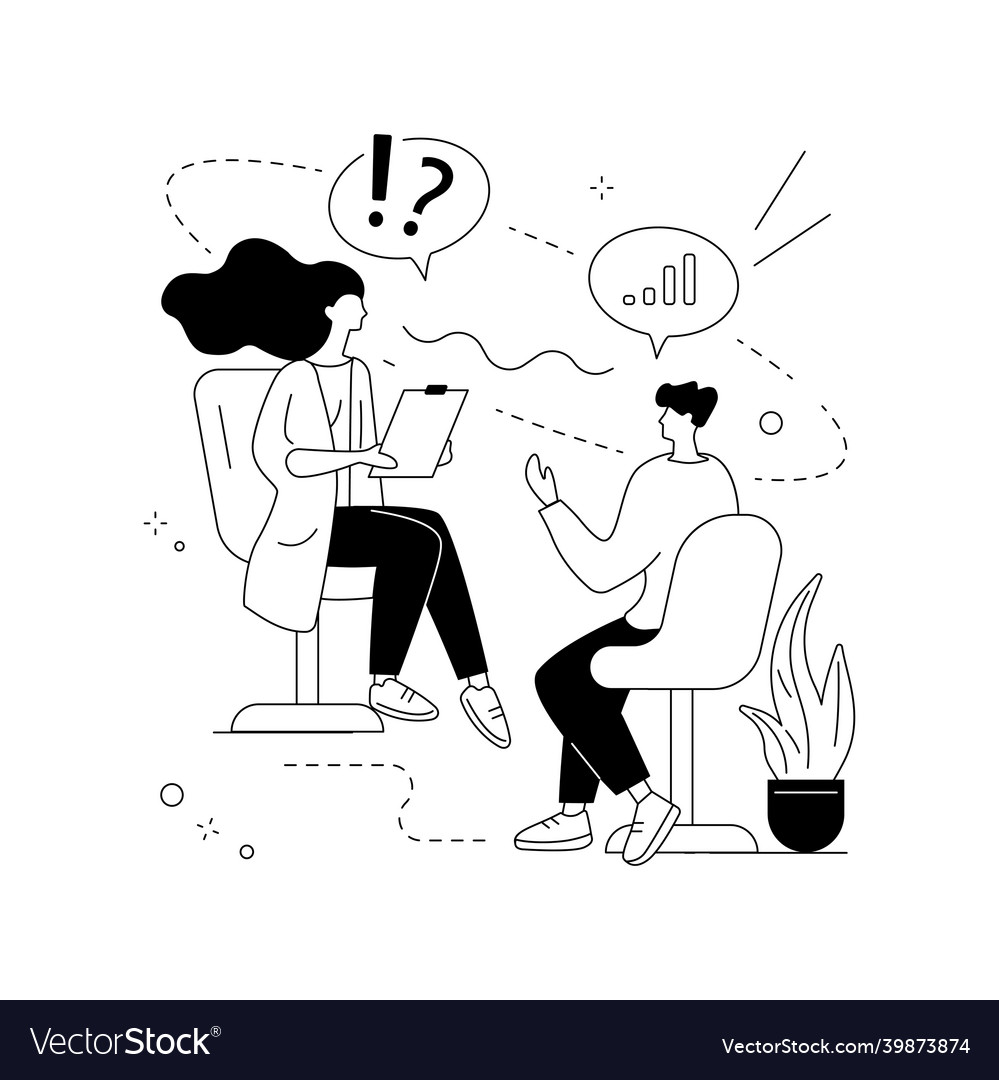 Job interview abstract concept Royalty Free Vector Image Job interview abstract concept Royalty Free Vector Image