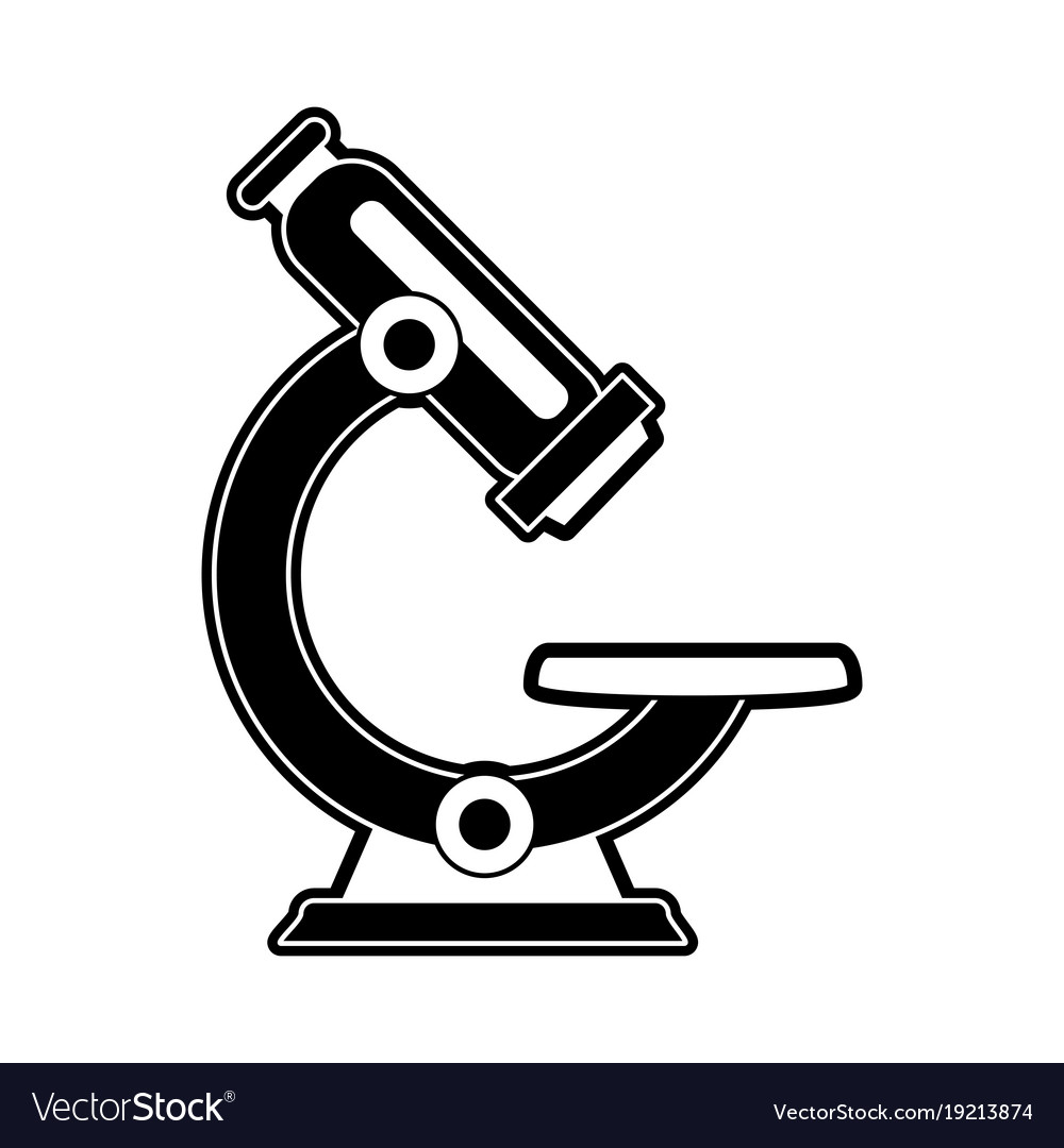 Microscope science tool Royalty Free Vector Image