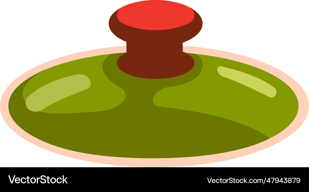 Glass pot lid Royalty Free Vector Image - VectorStock
