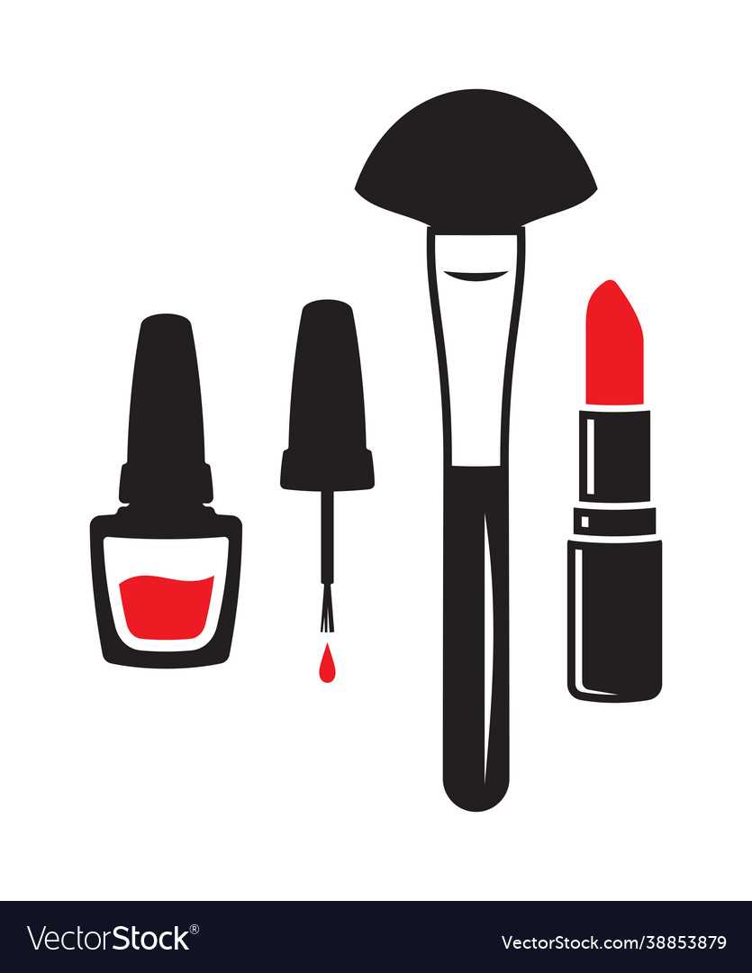 Makeup set Royalty Free Vector Image - VectorStock