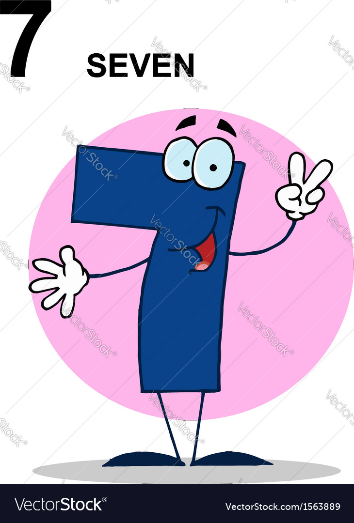 Cartoon numbers Royalty Free Vector Image - VectorStock Cartoon numbers Royalty Free Vector Image - VectorStock