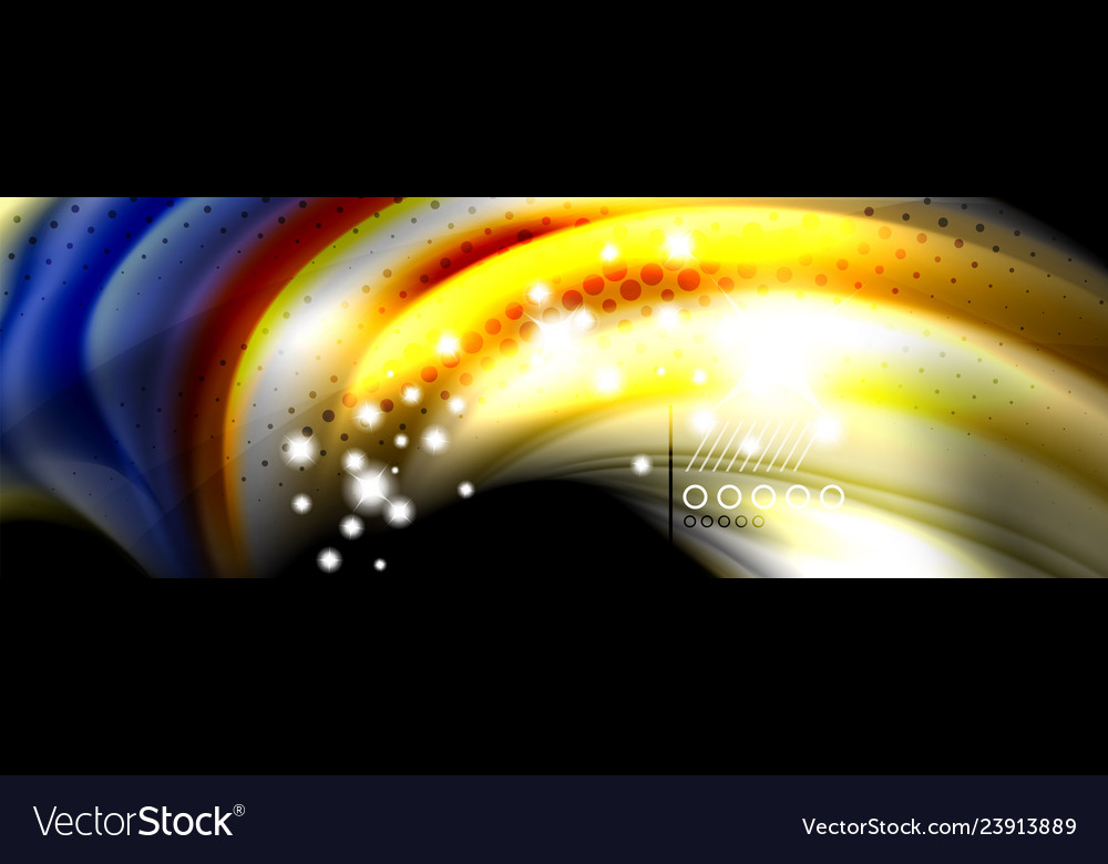 Fluid liquid wave pattern Royalty Free Vector Image