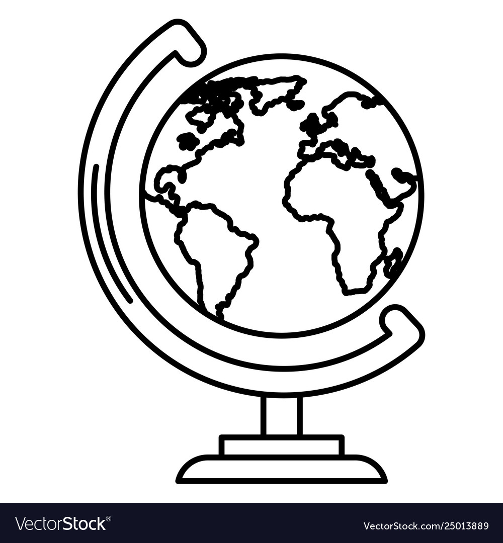 World planet earth icon Royalty Free Vector Image