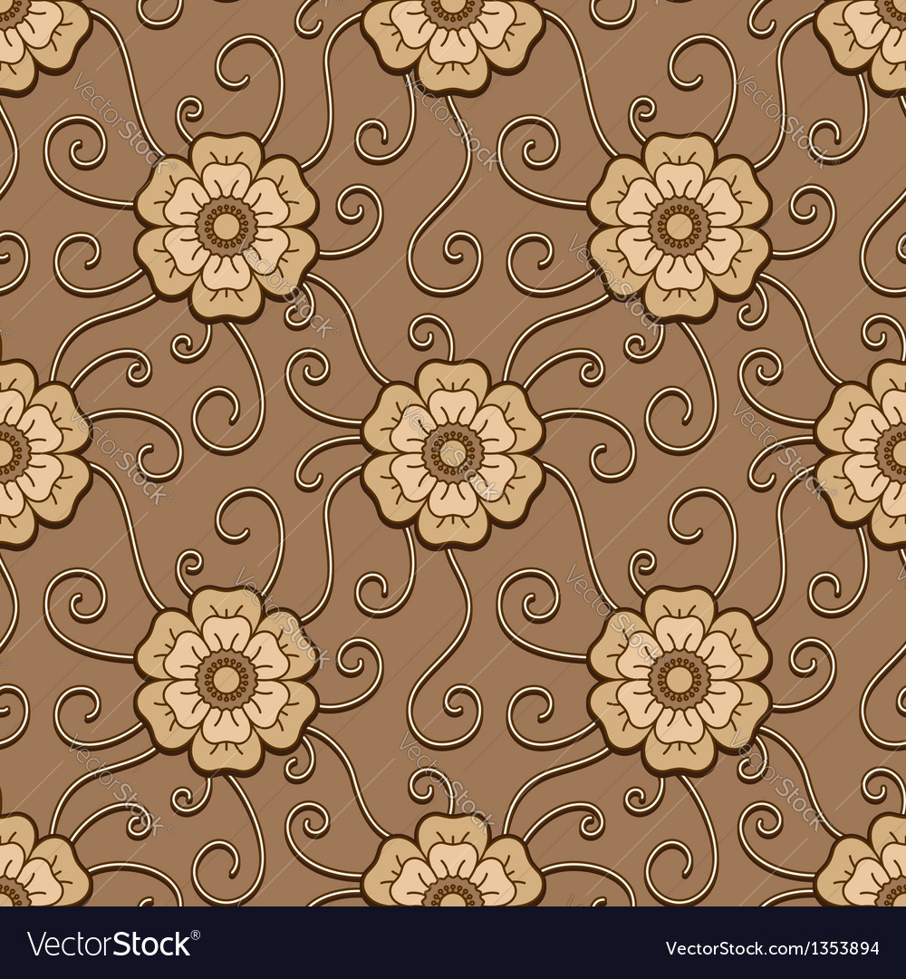 Cream pattern Royalty Free Vector Image - VectorStock