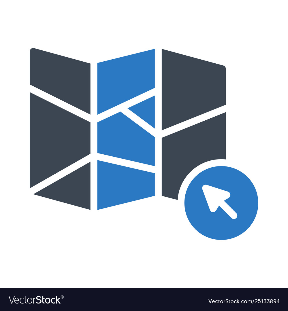 Cursor map Royalty Free Vector Image - VectorStock