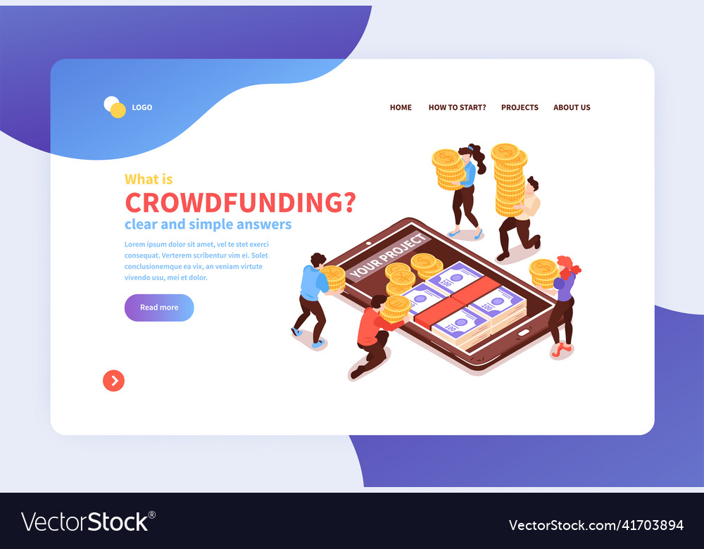 Online banking isometric banner Royalty Free Vector Image
