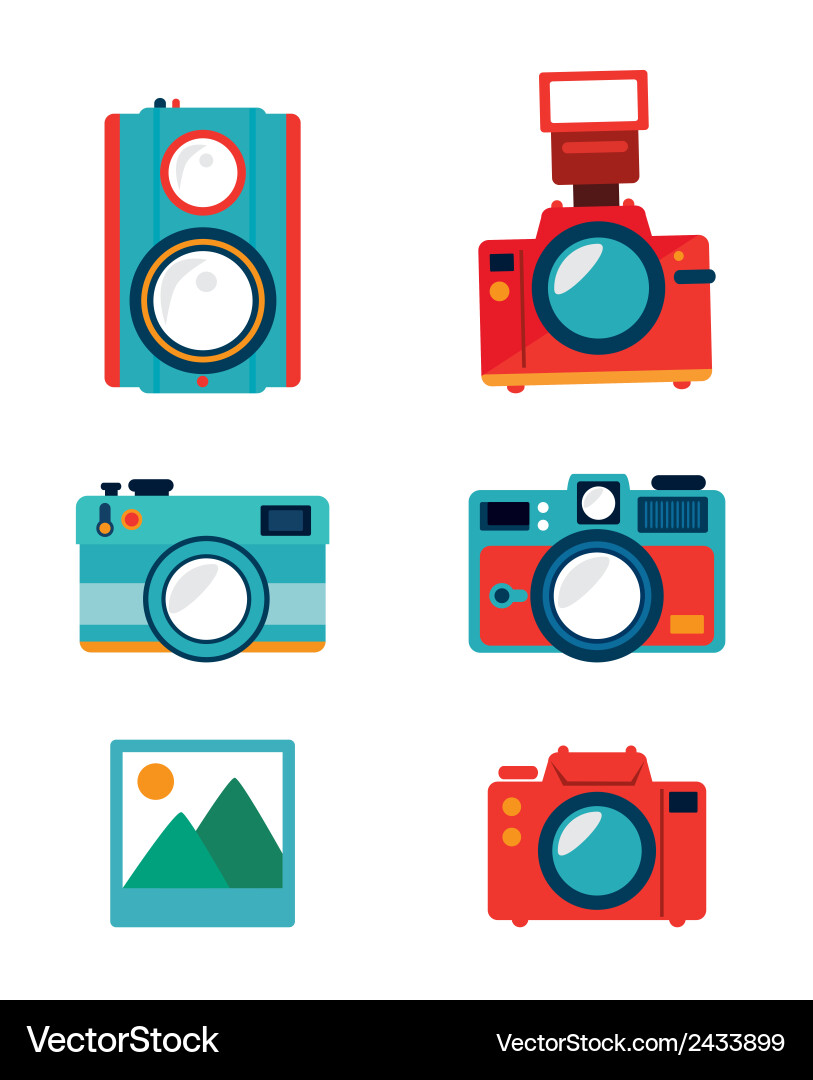 Photography design over white background Vector Image