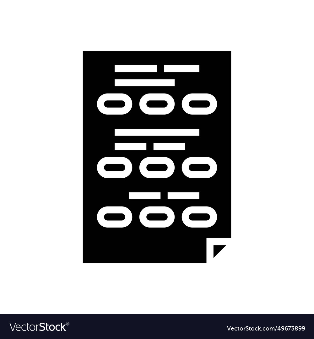 Test list glyph icon Royalty Free Vector Image Test list glyph icon Royalty Free Vector Image