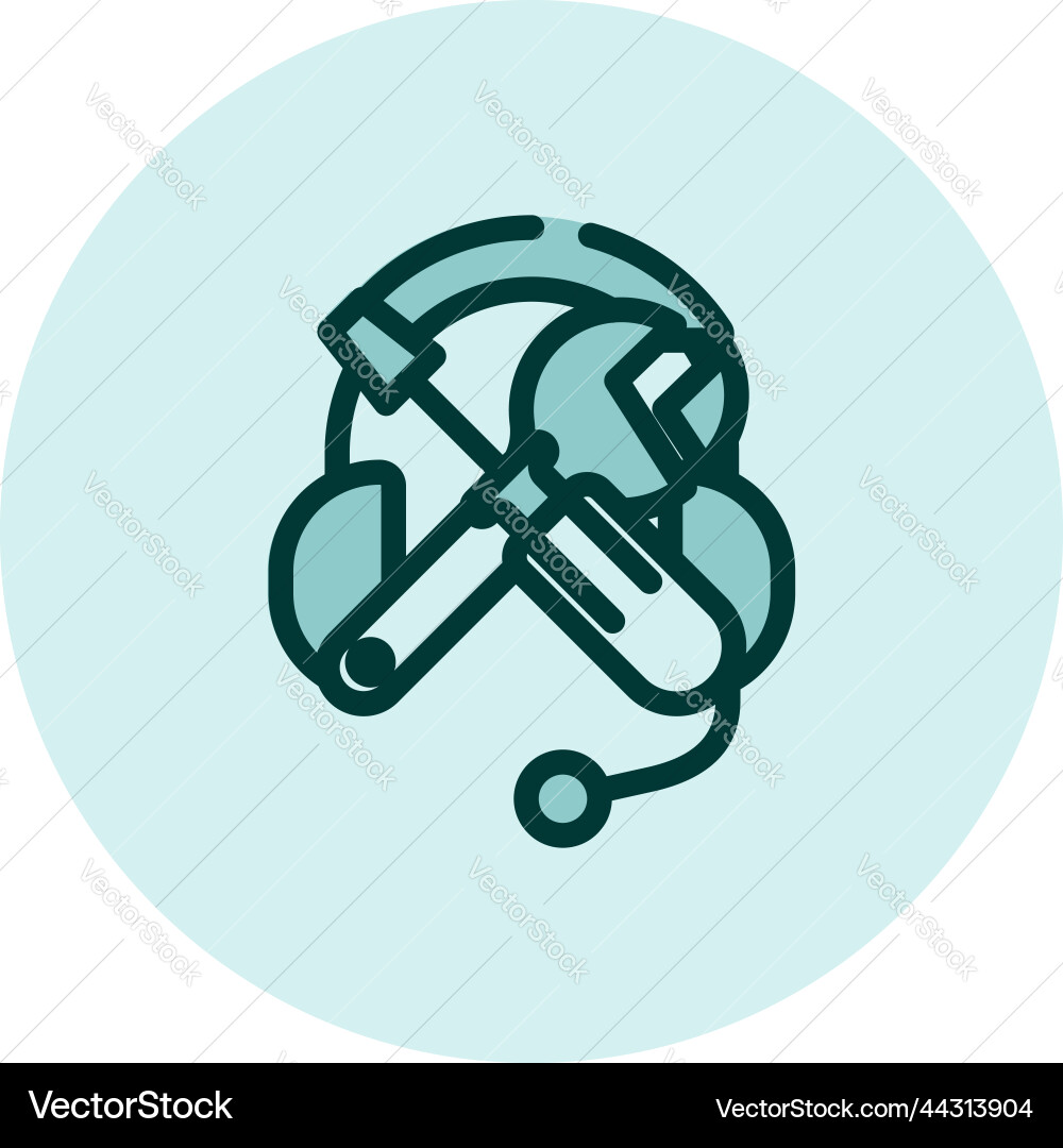 Business technical support on a white background Vector Image