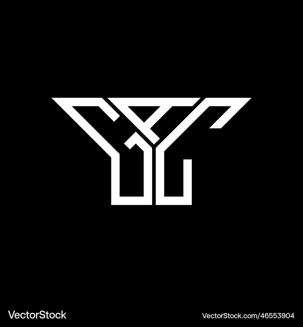 Gac letter logo creative design with graphic gac Vector Image