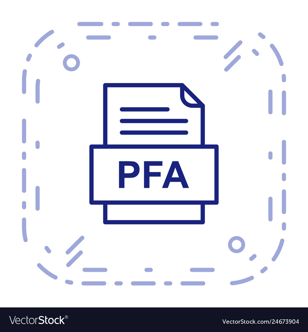 Pfa File Document Icon Royalty Free Vector Image