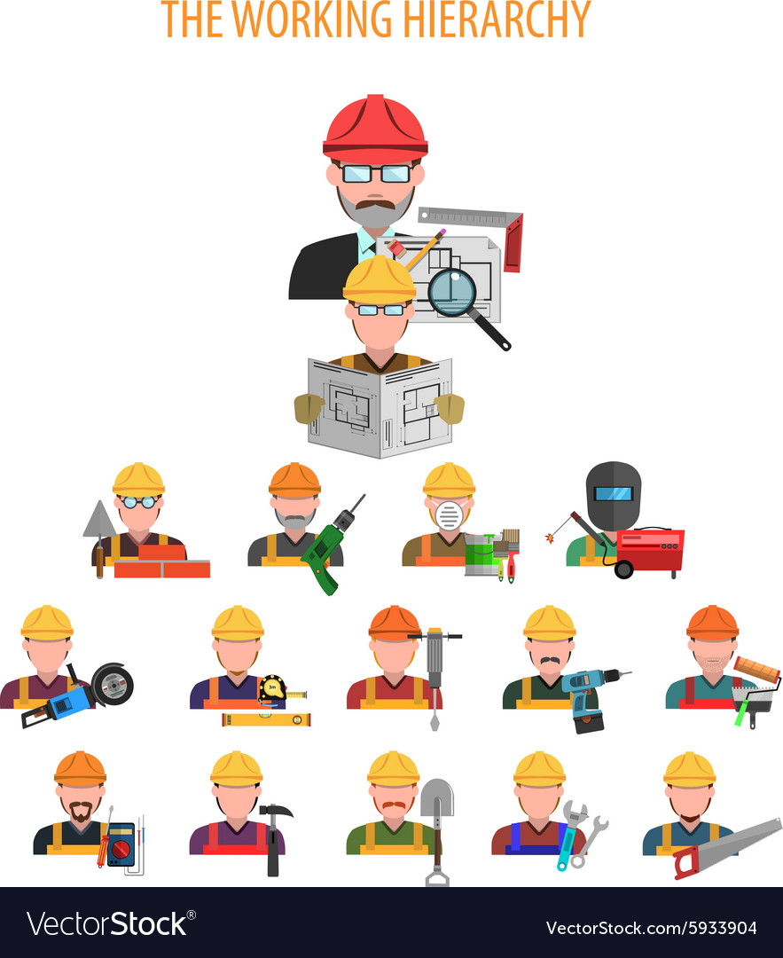 Worker concept flat Royalty Free Vector Image - VectorStock