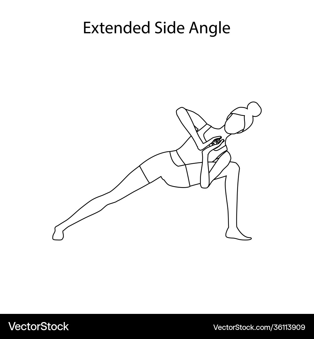 Extended Side Angle Pose Yoga