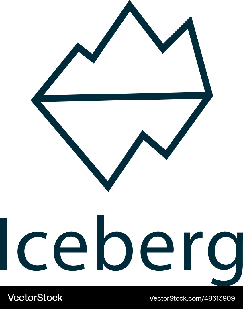 Ice berg logo Royalty Free Vector Image - VectorStock