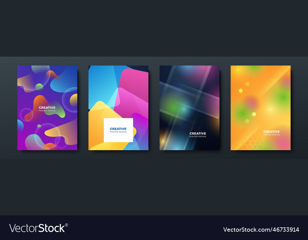 Gradient flowing geometric pattern background Vector Image Gradient flowing geometric pattern background Vector Image