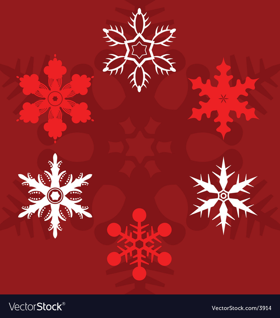 Snowflakes Royalty Free Vector Image - VectorStock