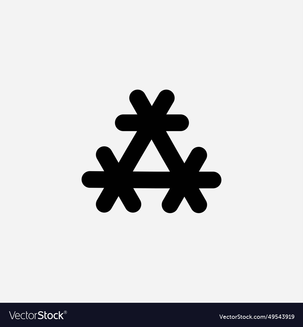 Triangle star logo Royalty Free Vector Image - VectorStock