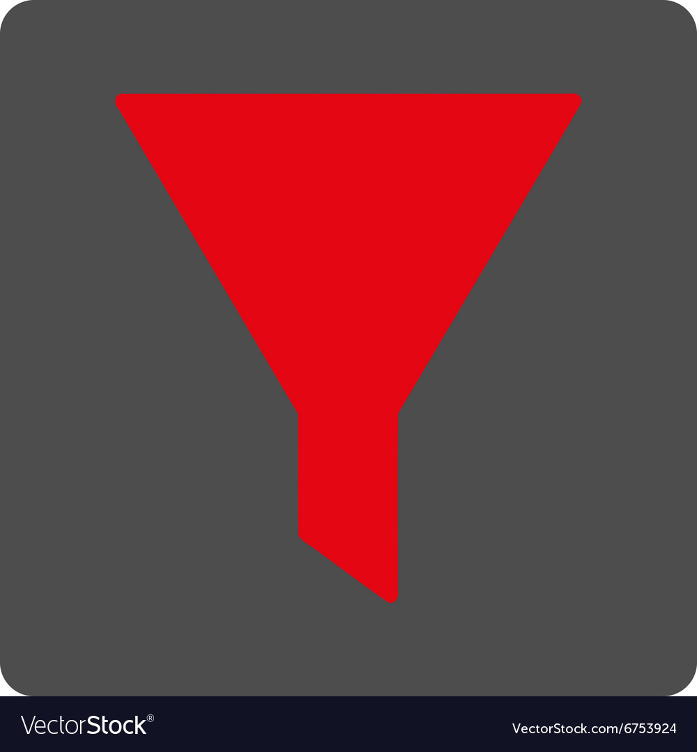 Filter rounded square button Royalty Free Vector Image