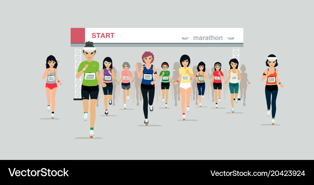 Marathon Royalty Free Vector Image - VectorStock
