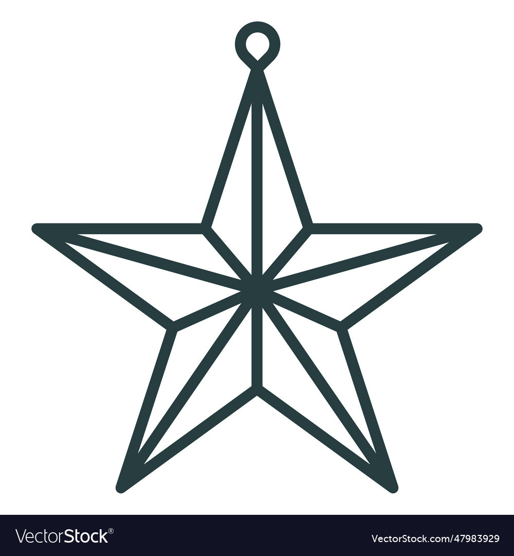 Christmas star icon Royalty Free Vector Image - VectorStock