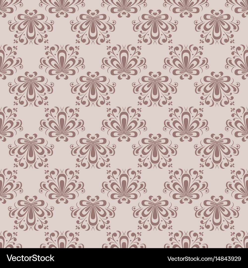 Colored flower pattern seamless background Vector Image