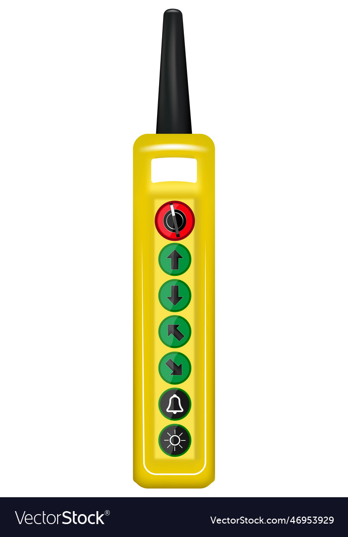 Crane control panel Royalty Free Vector Image - VectorStock