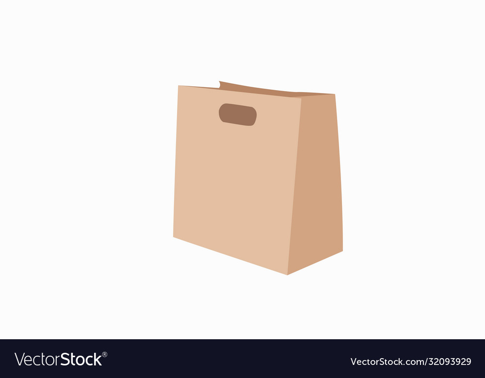 Paper bag Royalty Free Vector Image - VectorStock