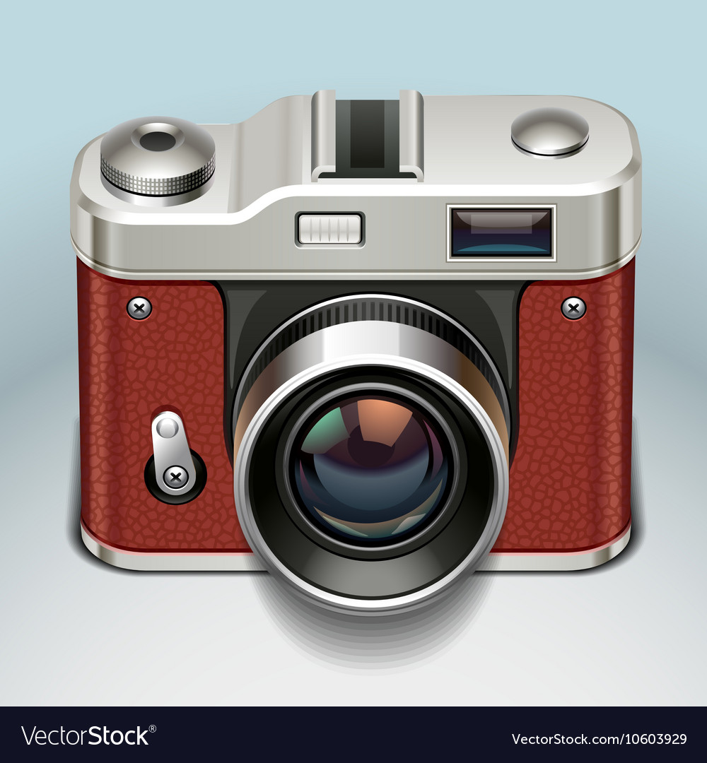 Retro camera icon Royalty Free Vector Image - VectorStock