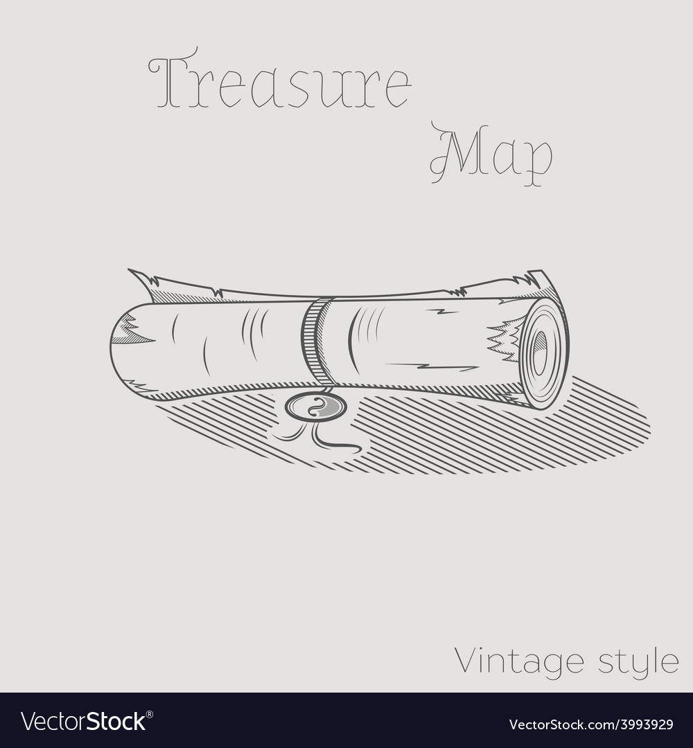 Treasure map Royalty Free Vector Image - VectorStock