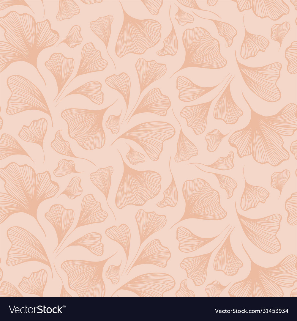 Abstract botanical seamless pattern in light Vector Image