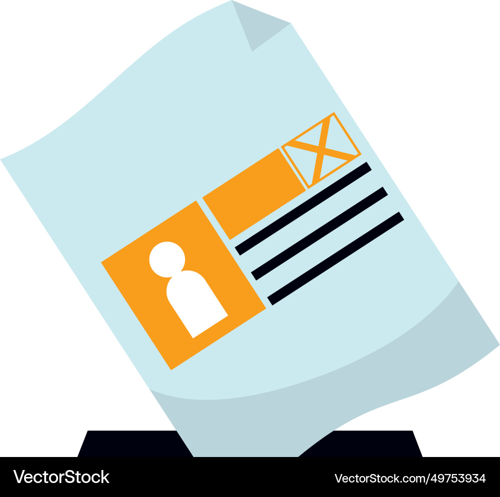 Elections day ballot Royalty Free Vector Image