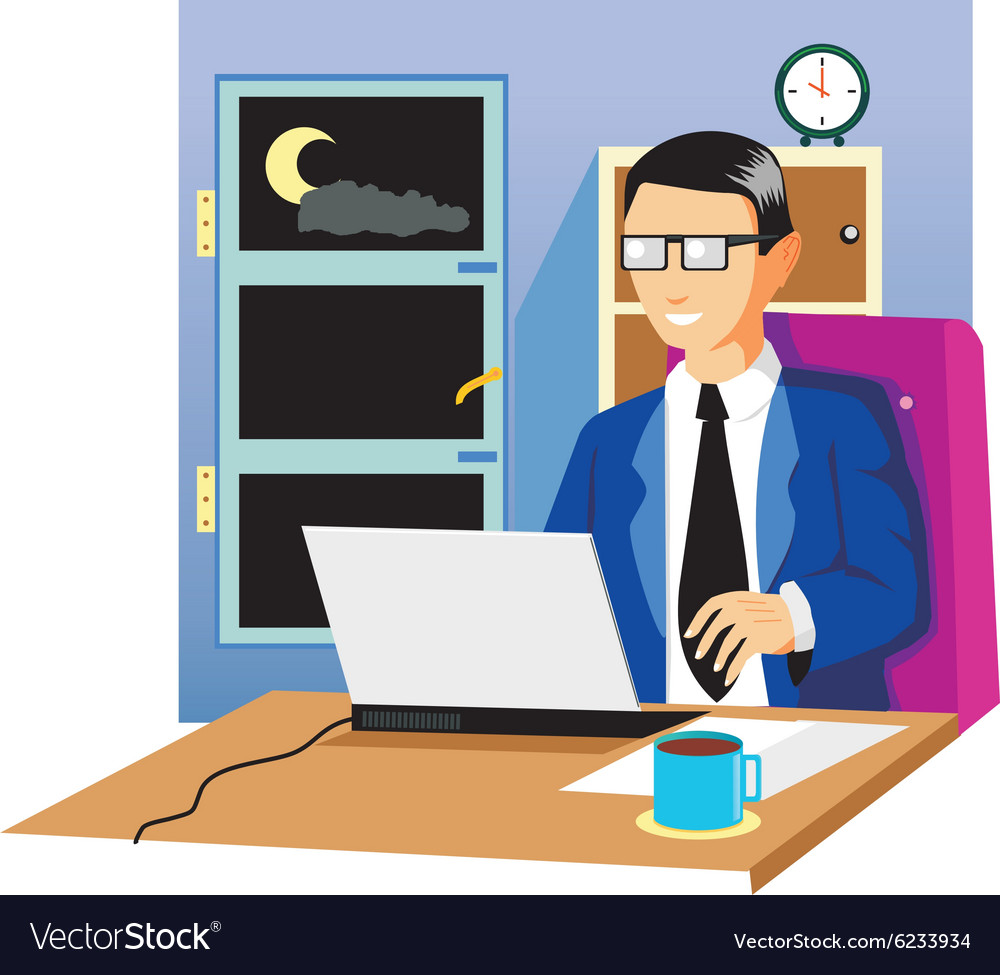 Hard work Royalty Free Vector Image - VectorStock