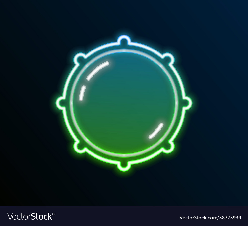 Glowing neon line dial knob level technology Vector Image Glowing neon line dial knob level technology Vector Image
