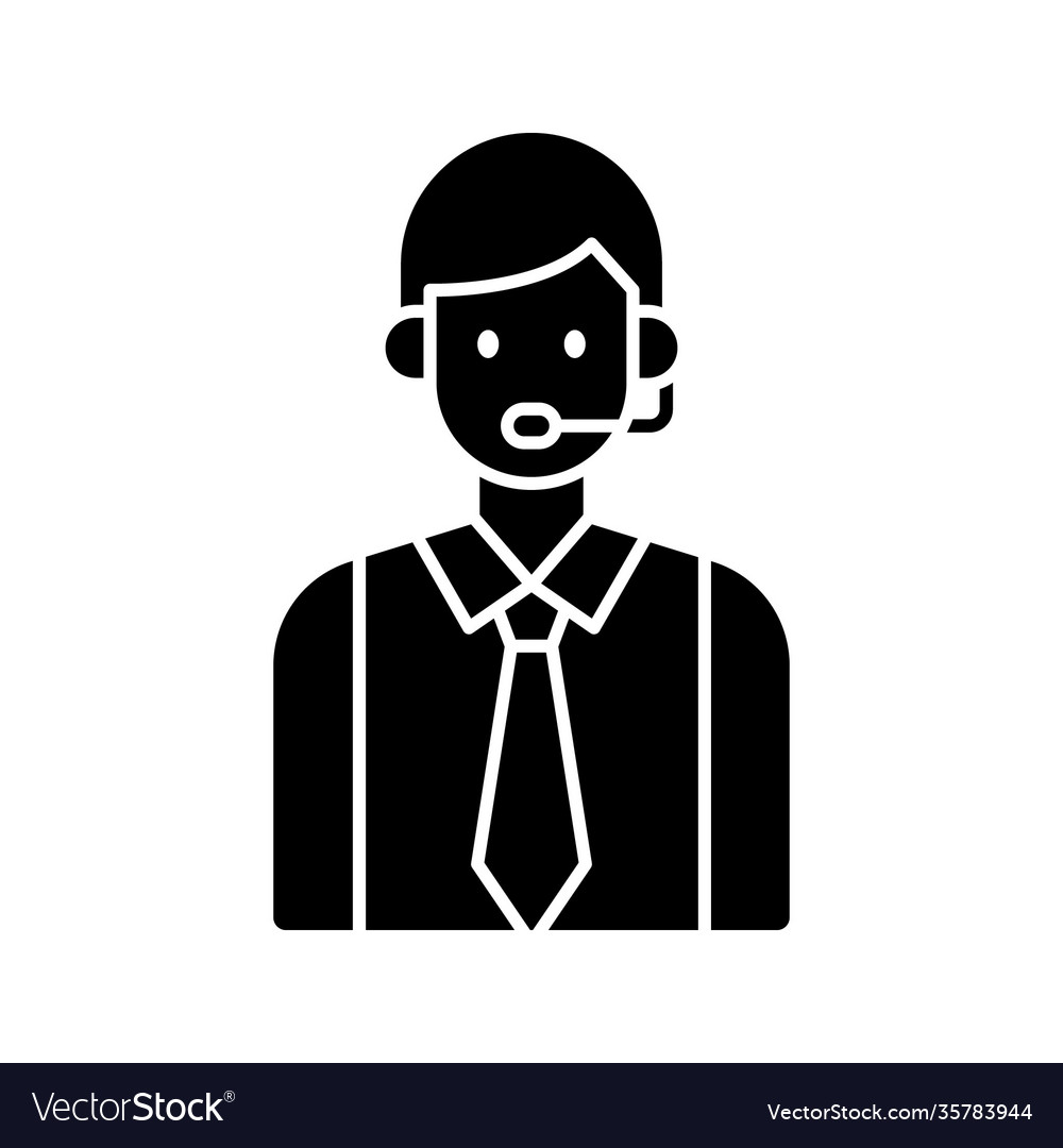Customer operator icon Royalty Free Vector Image