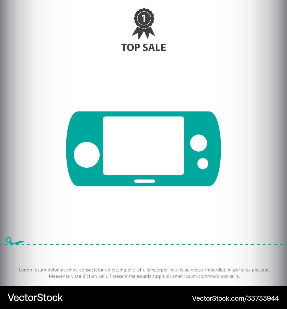 Game tablet icon Royalty Free Vector Image - VectorStock