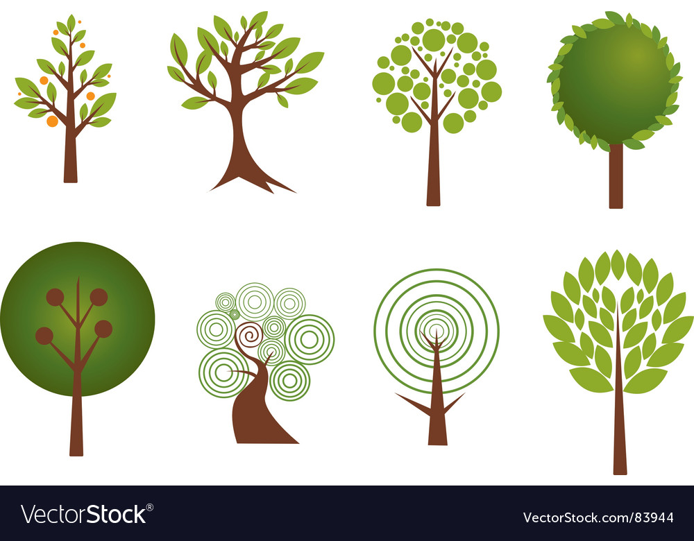 Trees Royalty Free Vector Image - VectorStock