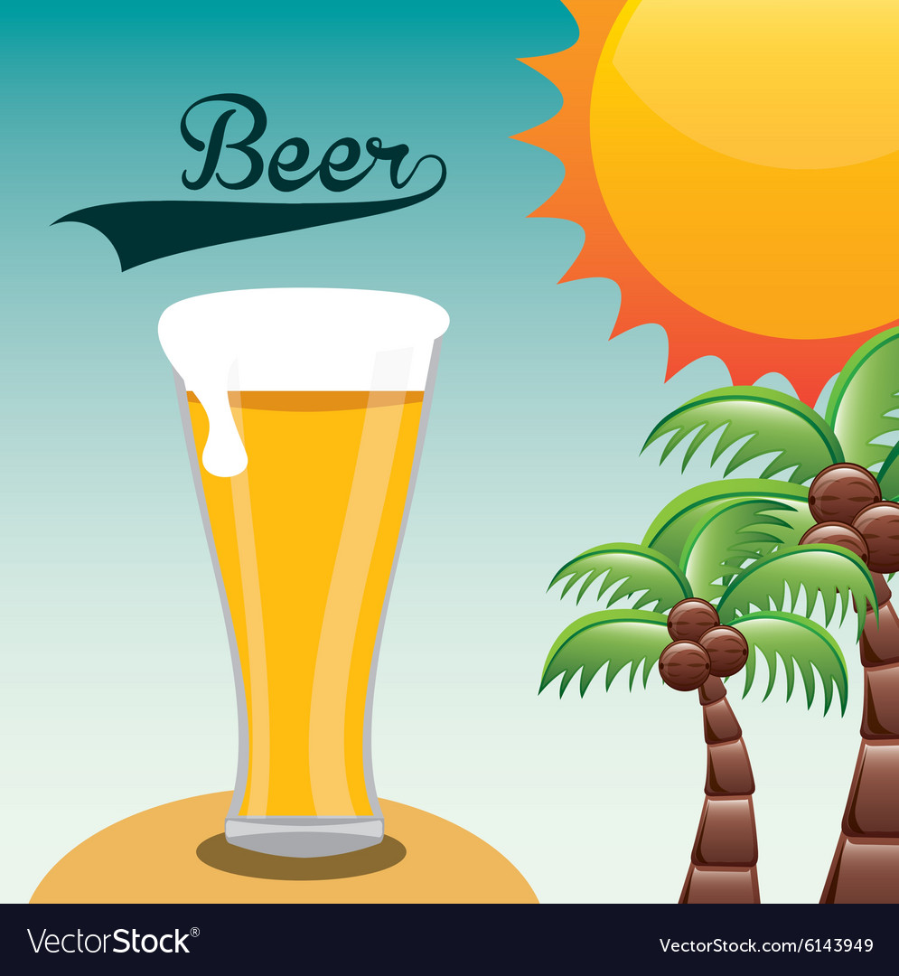 Cold beer Royalty Free Vector Image - VectorStock
