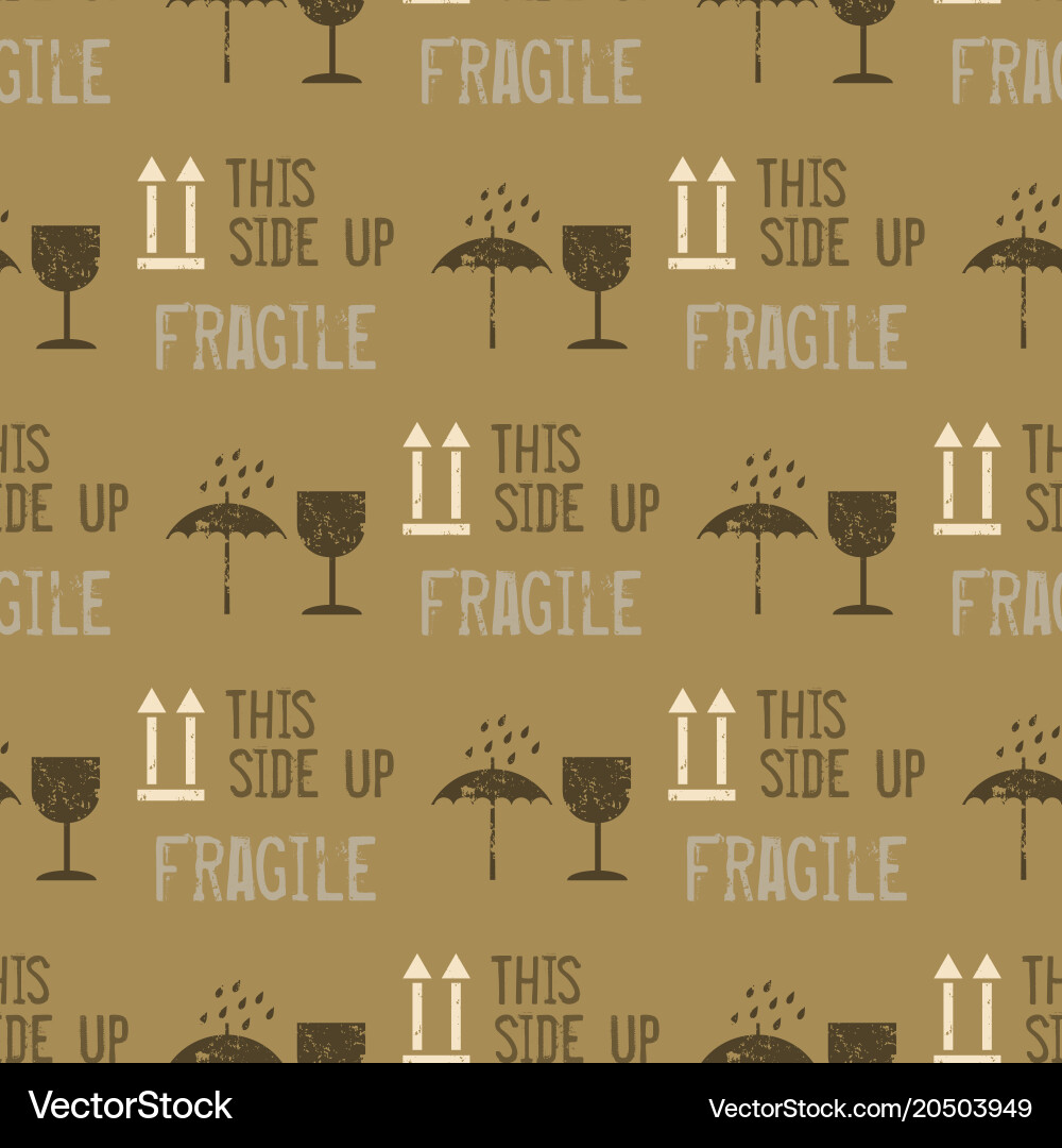 Industrial packaging seamless pattern Royalty Free Vector