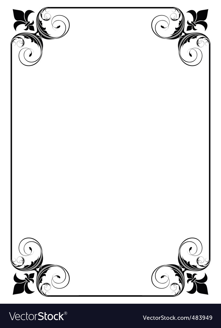 Simple decorative frame Royalty Free Vector Image