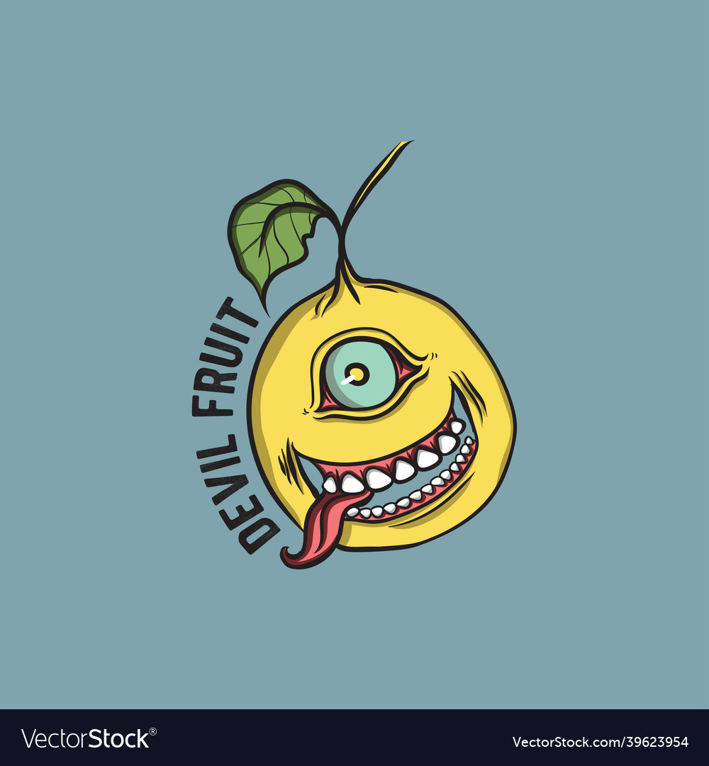 Devil fruit Royalty Free Vector Image - VectorStock