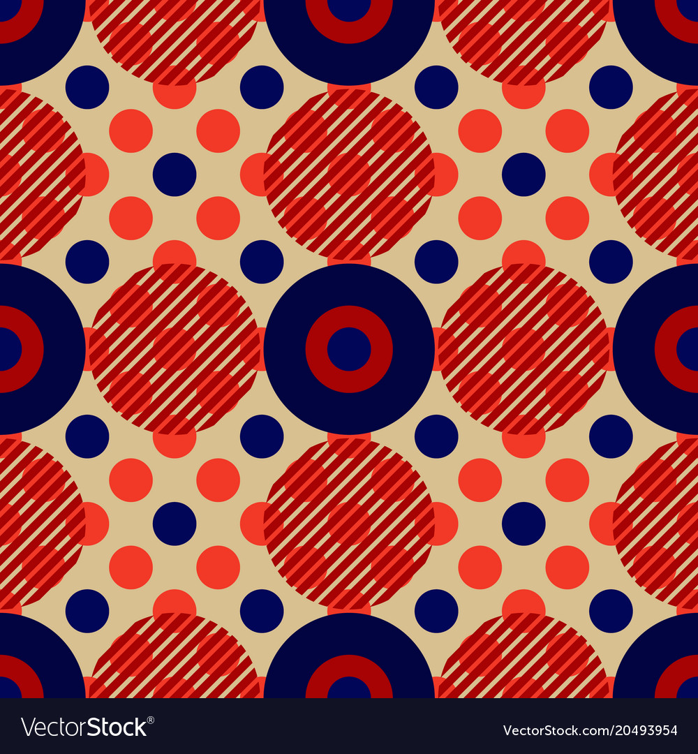 Geometric circles seamless pattern Royalty Free Vector Image Geometric circles seamless pattern Royalty Free Vector Image